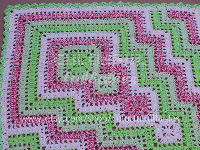 Ravelry: Square and Ripple Blanket pattern by Sara Palacios