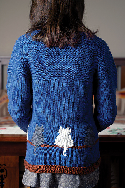 Ravelry: Window Cat Child’s Cardigan pattern by Jennifer Raymond