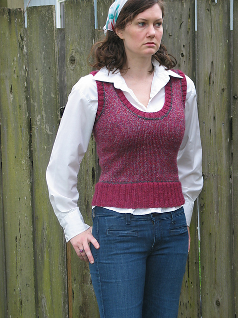 Ravelry: Tweedy Vest pattern by Sara Lucas Design