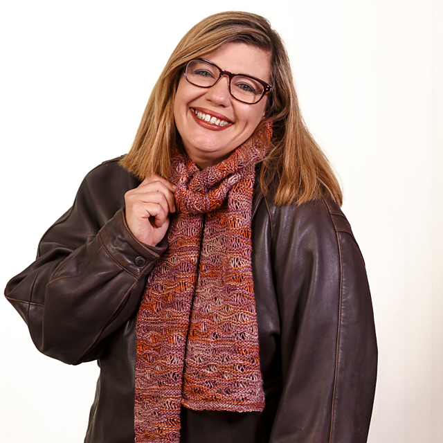 Ravelry: Wave on Wave Drop-Stitch Scarf pattern by Jenny Fish