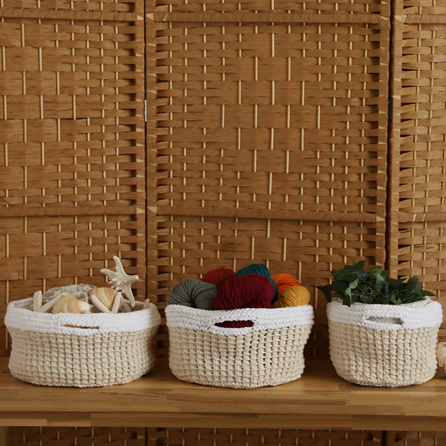 Ravelry: Knitted Nesting Baskets pattern by Jenny Fish