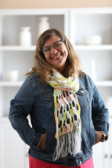 Ravelry: Polar Sky Scarf pattern by Sara Delaney