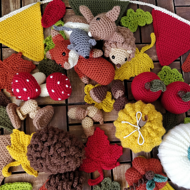 Ravelry: Fall Autumn Amigurumi collection pattern by Sara Barbosa