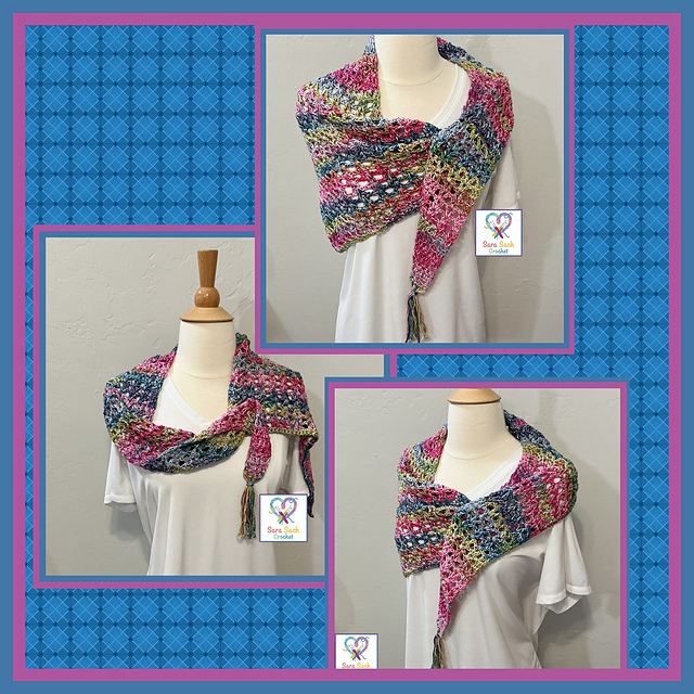 Ravelry: Colorful Summer Wrap Shawl pattern by Sara Sach