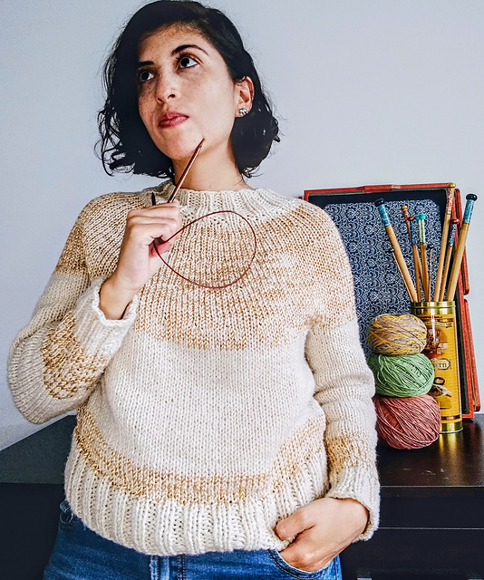 Ravelry: Curso Suéter Augusta Top down pattern by Sara Araque