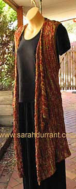 Ravelry: Draped Vest pattern by Sarah Durrant