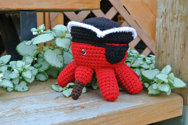 Ravelry: Salty the Pirate Octopus pattern by Sarah Horrocks