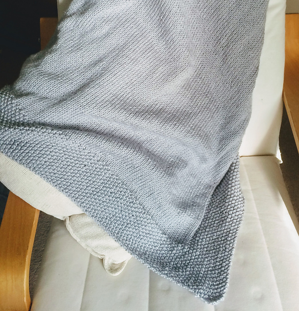Ravelry: Moss Stitch Border Throw SJS pattern by Sarah Jane Seamstress