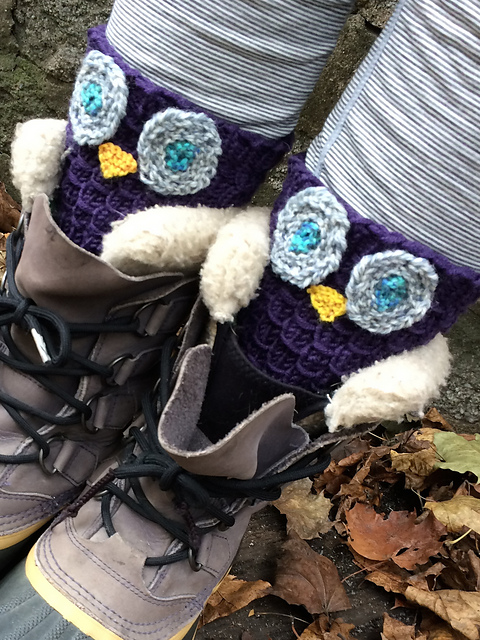 Ravelry: Hoot Boot Toppers pattern by Sarah M. Goodwin