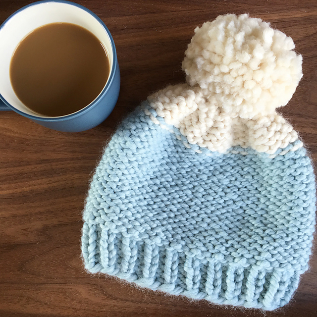 Ravelry: Two-Toned Toque pattern by Sarah W.