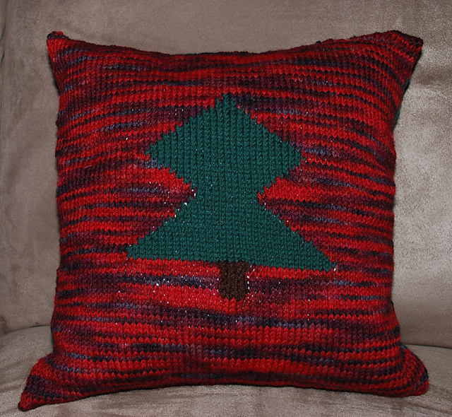 Ravelry: Christmas Tree Pillow pattern by Sarah E. White