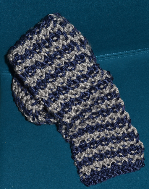 Ravelry: Two-Color Moss Stitch Scarf pattern by Sarah E. White