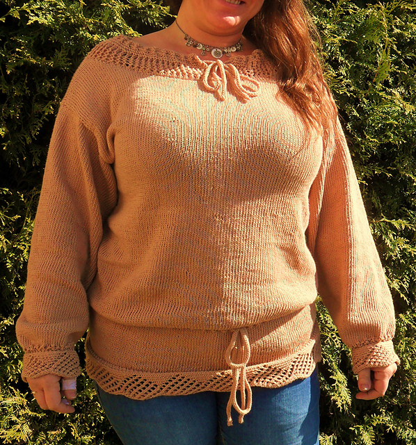 Ravelry: Peasant Blouse by the Sea pattern by Jamie A Besel