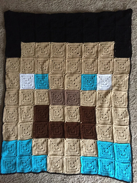 Ravelry: Steve Minecraft Blanket pattern by Sarita Kumar