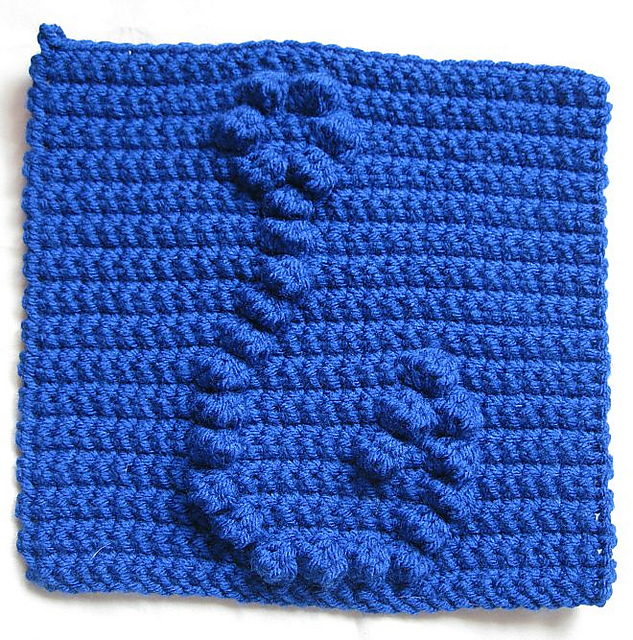Ravelry: Fish Hook Bobble Chart pattern by Kari Philpott