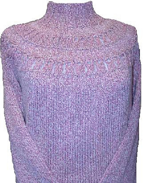 Ravelry: Denim Style yoke sweater pattern by Margo Turner