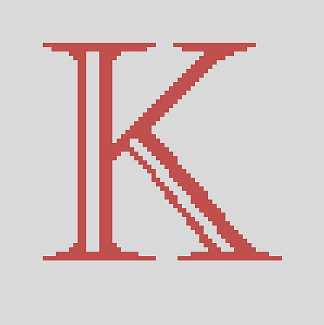 Ravelry: C2C Monogram K Throw Blanket pattern by Savanna Ashmore