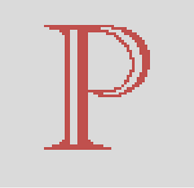 Ravelry: C2C Monogram P Throw Blanket pattern by Savanna Ashmore