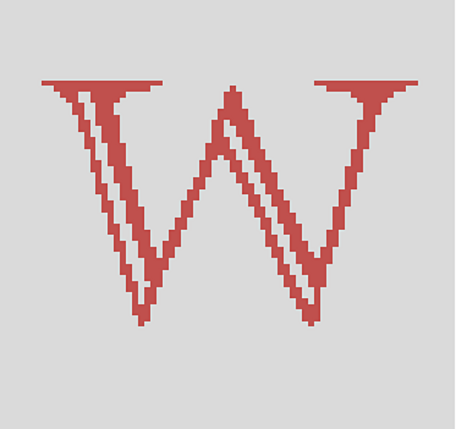 Ravelry: C2C Monogram W Throw Blanket pattern by Savanna Ashmore