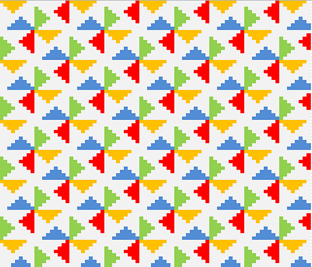 Ravelry: C2C Multi Color Pinwheel Block pattern by Savanna Ashmore
