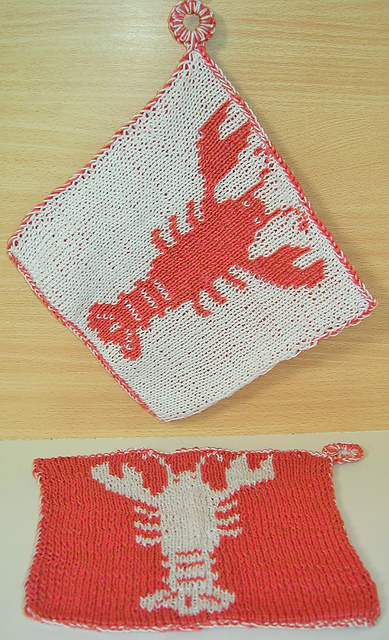 Ravelry: Potholder Lobster 2 pattern by Regina Schoenfeldt