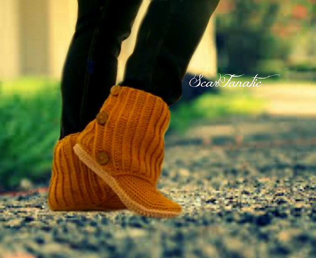 Ravelry: Adult Wrap Boots pattern by ScarFanatic1