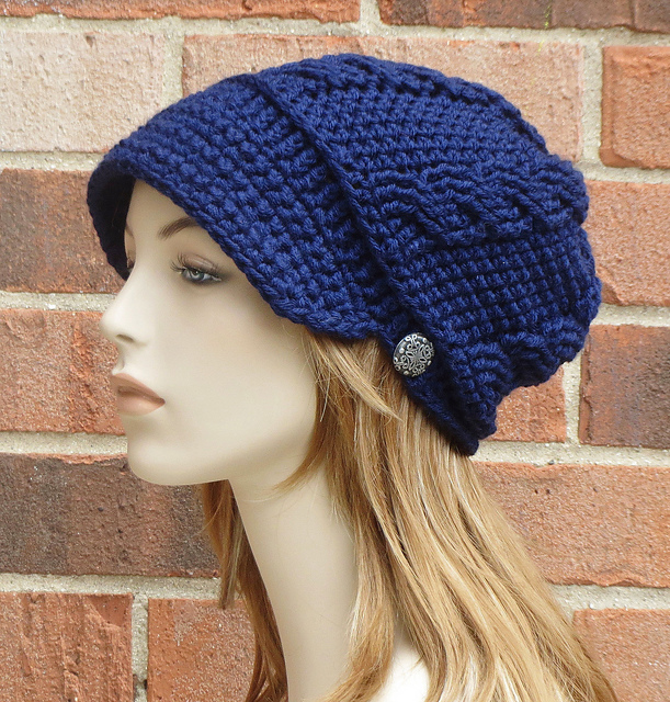 Ravelry: Addison Newsboy Hat pattern by Justine Walley (AlyseCrochet)