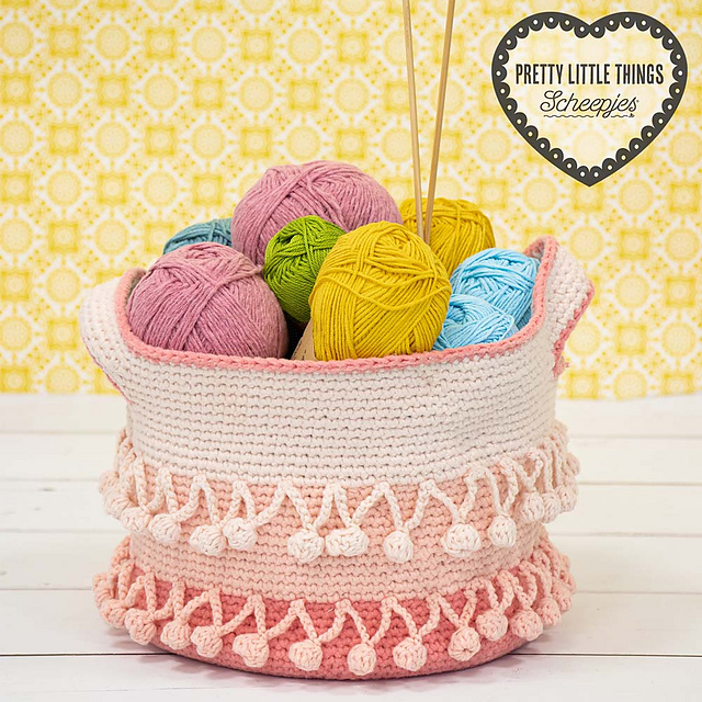 Ravelry: Pompom Project Basket pattern by Matt Farci