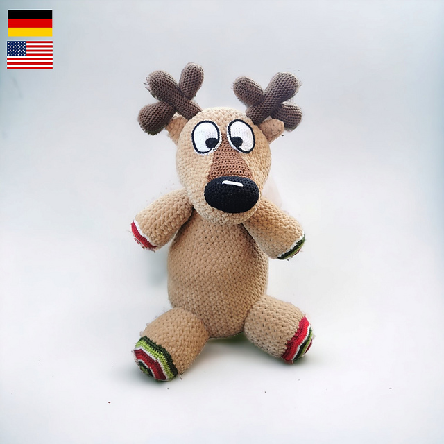 Ravelry: REINDEER cuddly toy pattern by Jacqueline Schopp