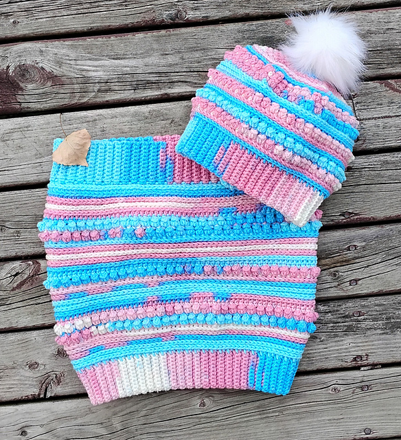 Ravelry: Gumball Hat and scarf V2 pattern by Guylaine Hebert