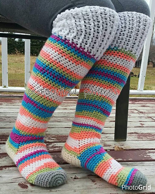 Ravelry: Knee Length Stockings pattern by Guylaine Hebert
