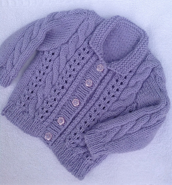 Ravelry: Seasonknits' baby cable cardigan