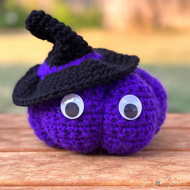 Ravelry: Lil Monsters Witch Pumpkin pattern by See Love Share