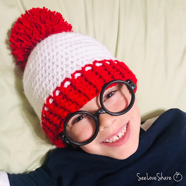 Ravelry: Where's Waldo Simple Hat pattern by See Love Share