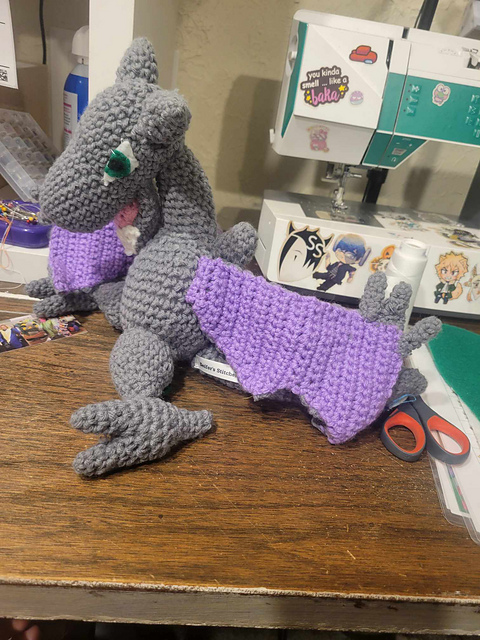 Ravelry: 142 Aerodactyl pattern by Ash Frost