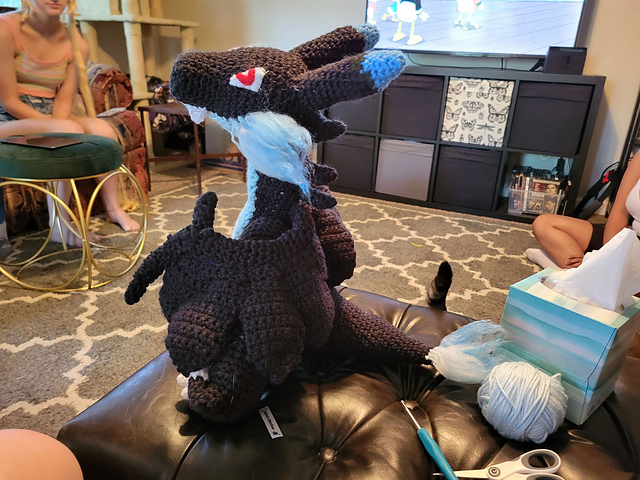Ravelry: 006 Mega Charizard X pattern by Ash Frost