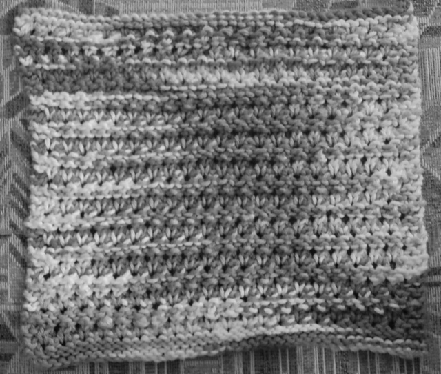 Ravelry: Open Work Garter Ridges Washcloth pattern by Allison Rapp