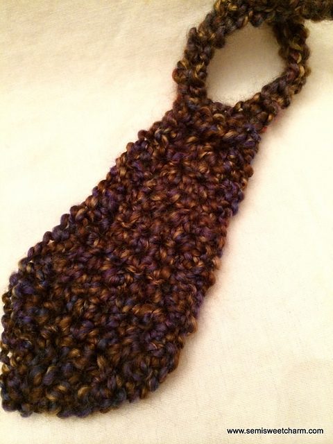 Ravelry: Newborn Necktie Photo Prop Neck Tie pattern by Semi Sweet Charm