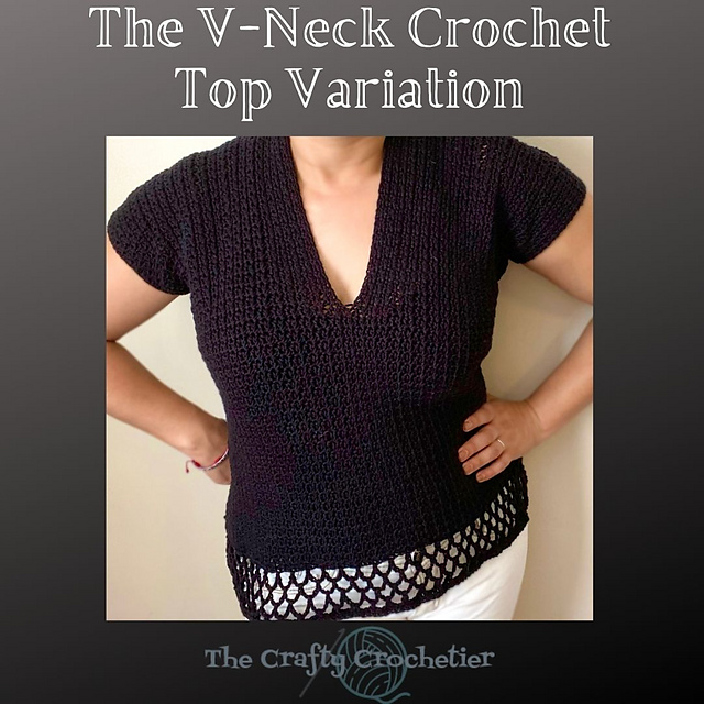 Ravelry: Easy V-neck Top 2 pattern by Serena Singh