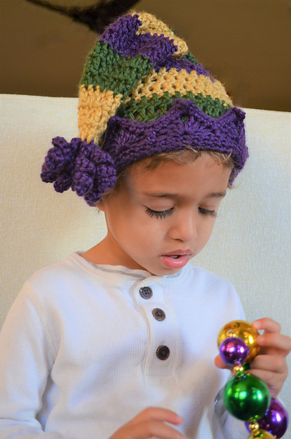 Ravelry: Mardi Gras Mambo Hat pattern by Gini Ingram