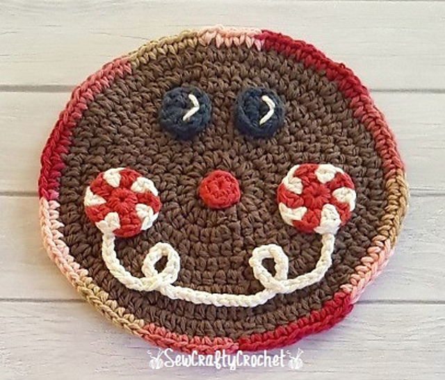 Ravelry: SewCraftyCrochet's Gingerbread Mug Rugs