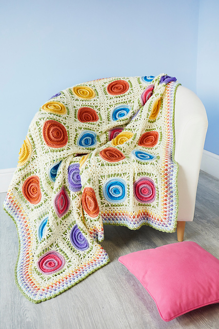 Ravelry: Sugar & Spice Throw pattern by Rosina Plane
