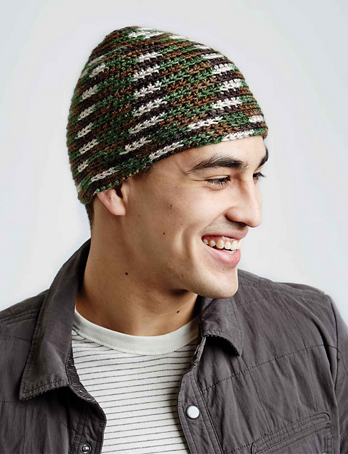 Ravelry: Camo Hat pattern by Caron Design Team