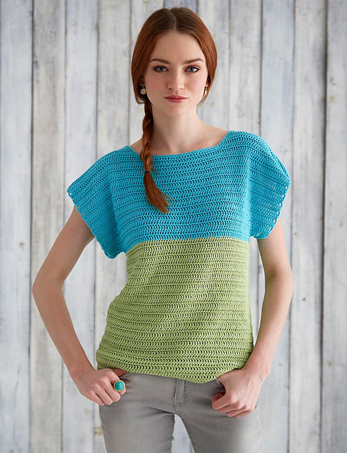 Ravelry: Colorblock Top pattern by Patons