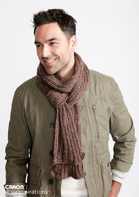 Ravelry: Two By Two Knit Scarf pattern by Yarnspirations Design Studio