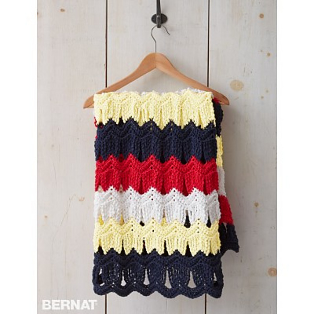 Ravelry: Seashells By The Seashore Crochet Blanket pattern by Bernat ...