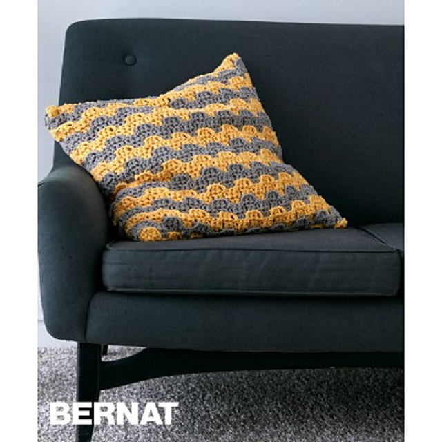 Ravelry: Step Up Pillow pattern by Bernat Design Studio