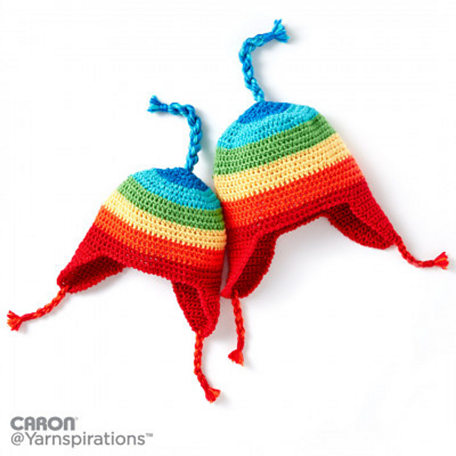 Ravelry: Rainbow Hat pattern by Yarnspirations Design Studio