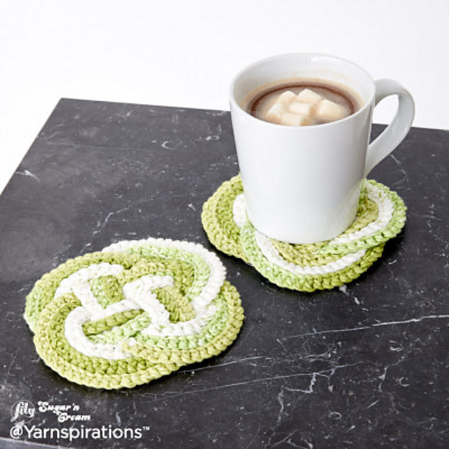 Ravelry: Crochet Knot Coaster pattern by Yarnspirations Design Studio