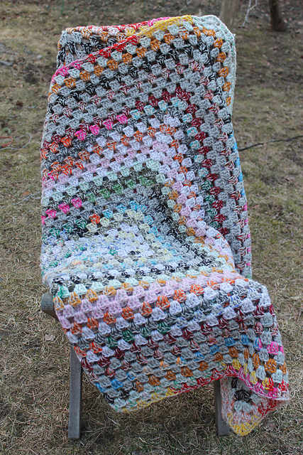 Ravelry: Shantilee's Rectangular Scrappy Granny Square Afghan